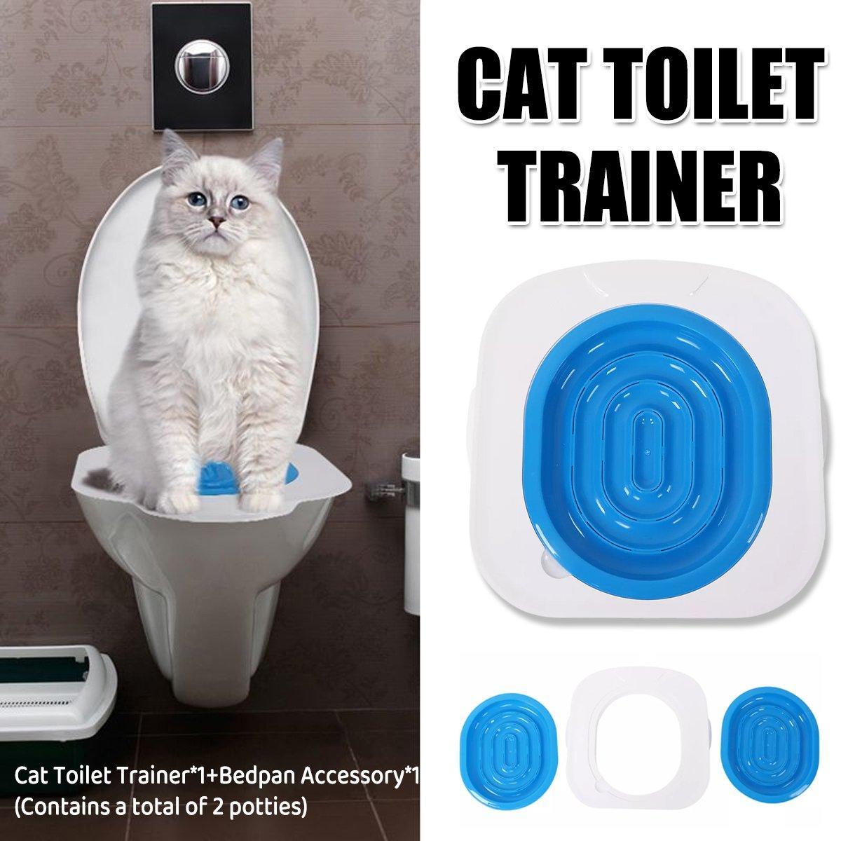 Cat Toilet Seat Trainer Kit Easy Toilet Training System for Cats Kitte ...