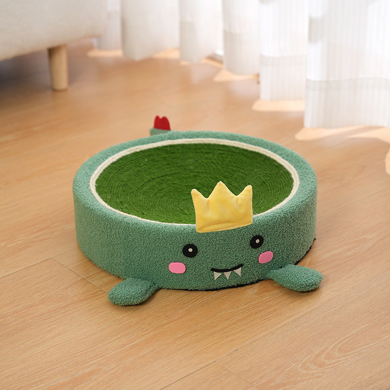 Adorable Dinosaur Cat Scratching Post and Lounger - 41cm Cat Claw Proo ...